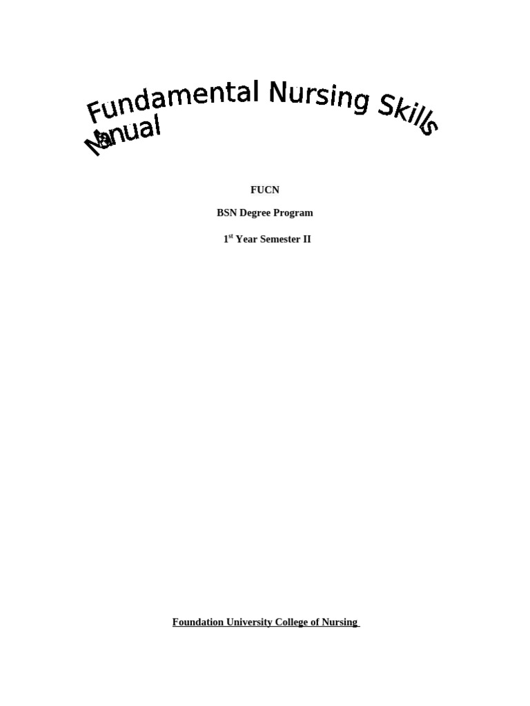 FON skill manual 2nd semesterrrr | PDF