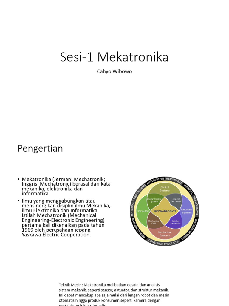 Sesi-1 Mekatronika | PDF