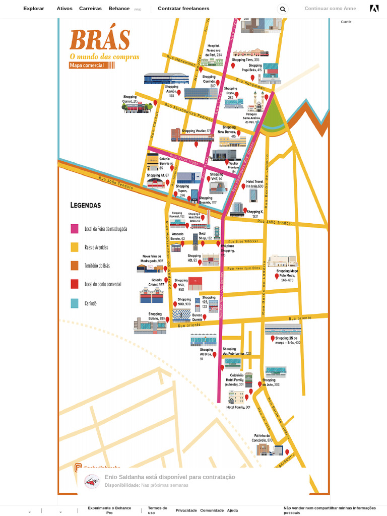 Shopping Guide Map - Brás o Mundo Das Compras - Behance | PDF