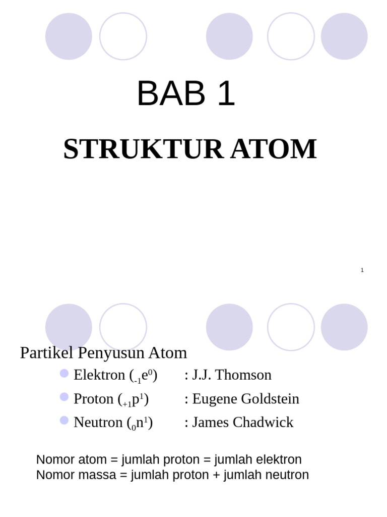 Struktur Atom 1 (1) | PDF