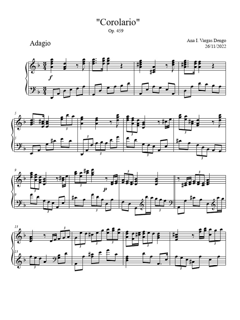 Corolario | PDF | Composiciones Musicales | Composiciones