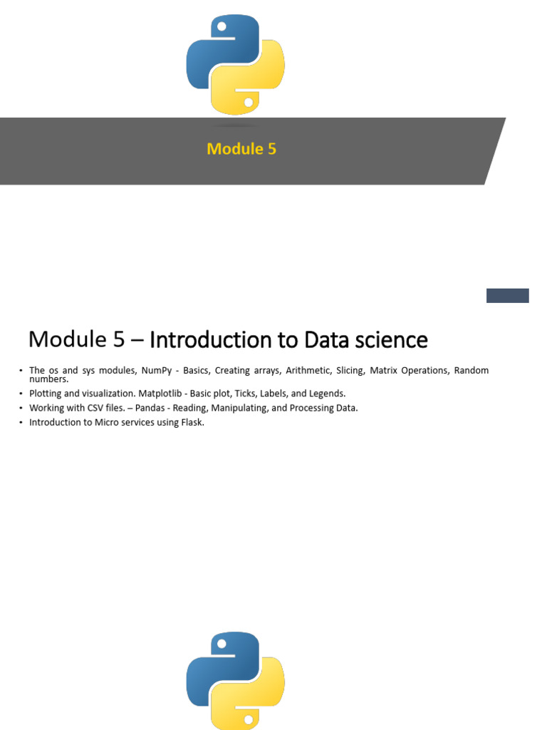 Python- Module 5 | PDF