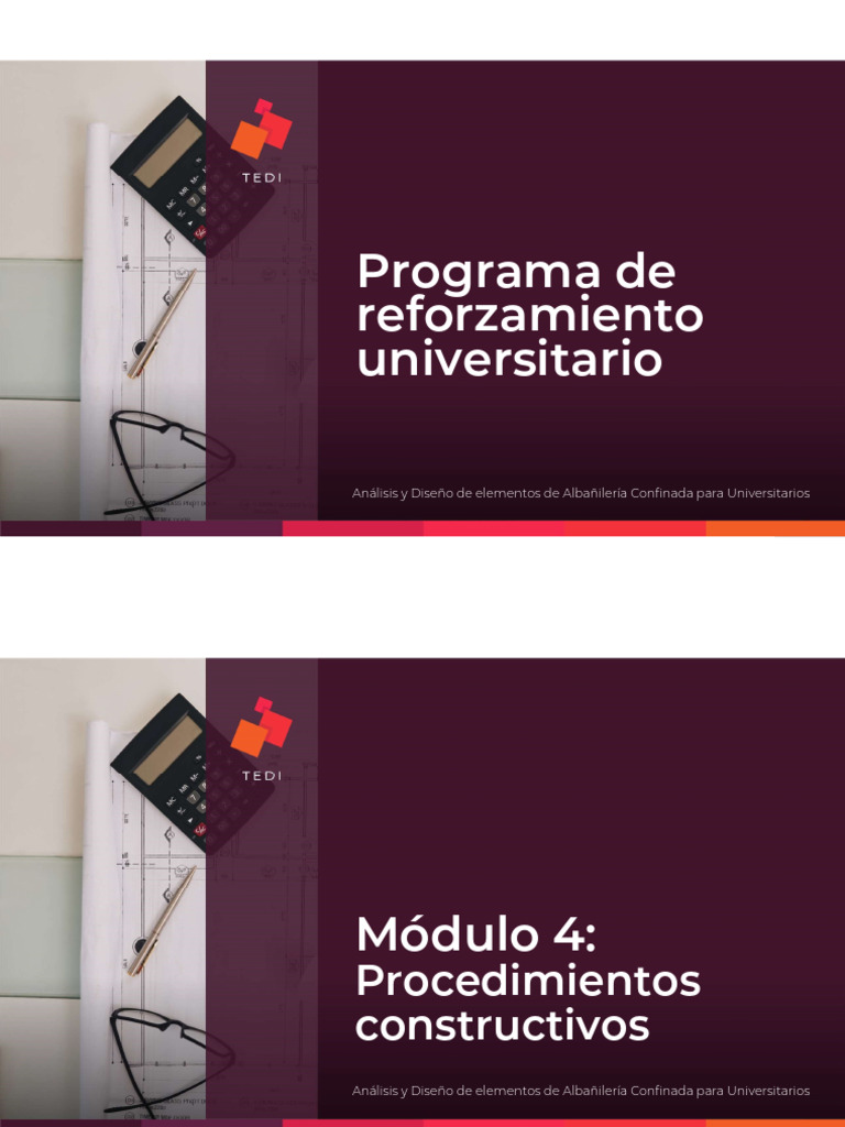 Procedimientos Constructivos S1 | PDF | Fundación (Ingeniería) | Tecnología