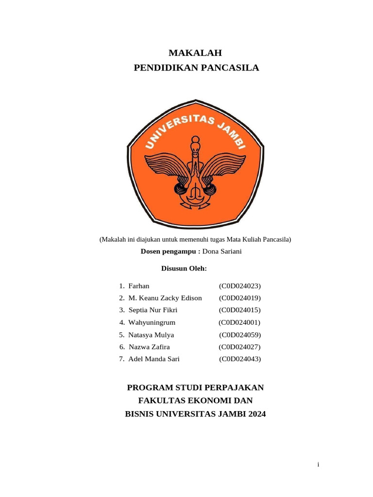 Makalah Universitas Jambi | PDF