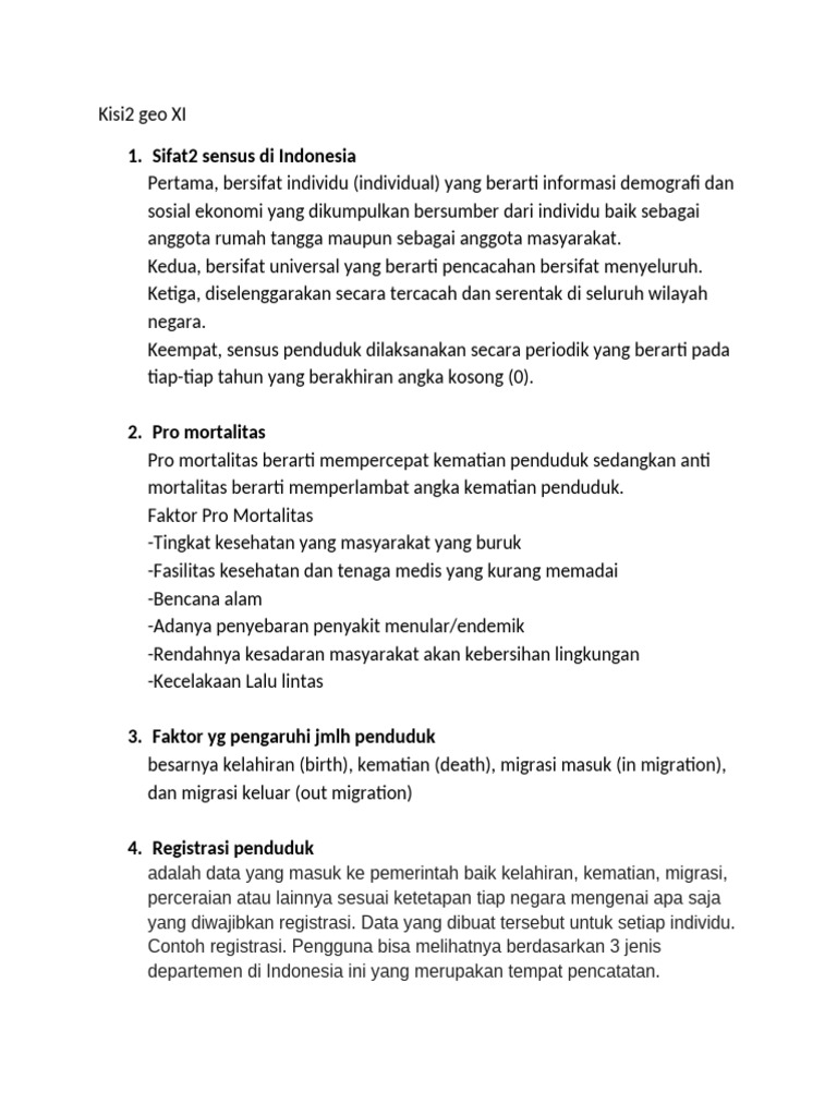 Kisi Kisi Geo. | PDF