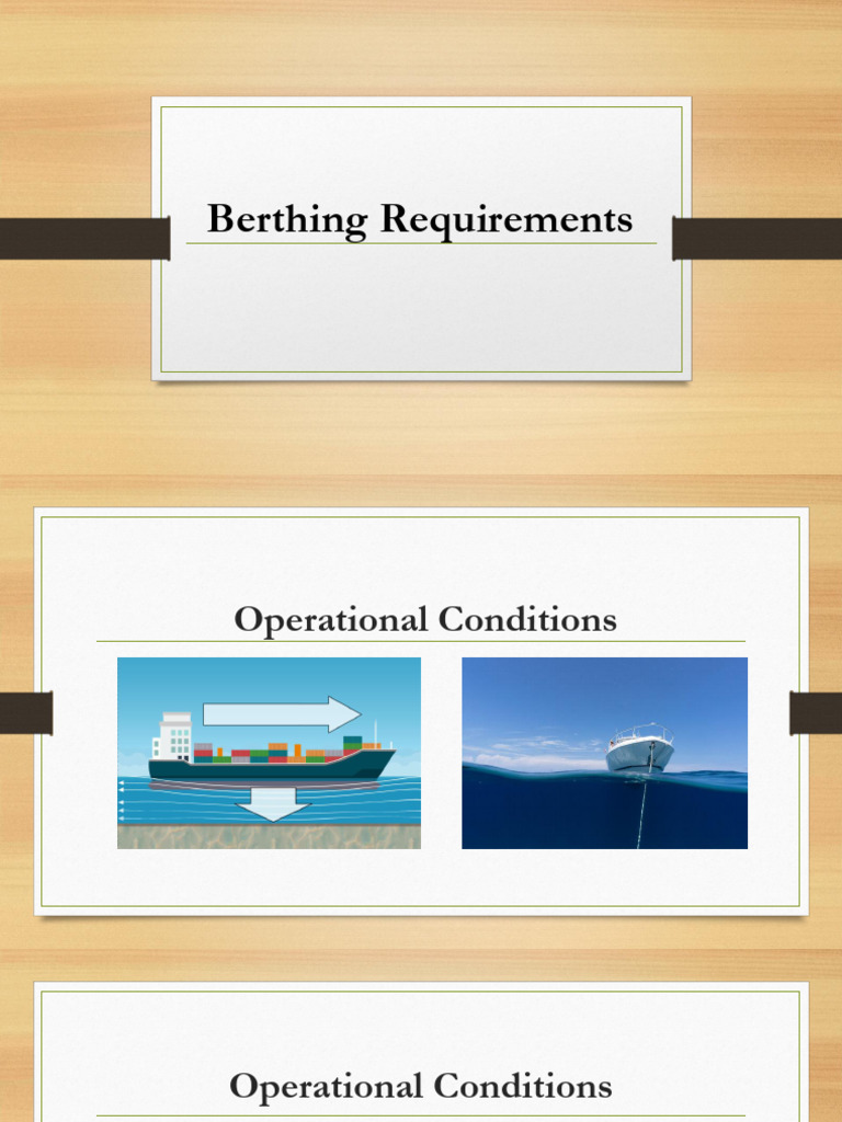 Harbor Berthing Requirements Guide | PDF | Tide | Home & Garden