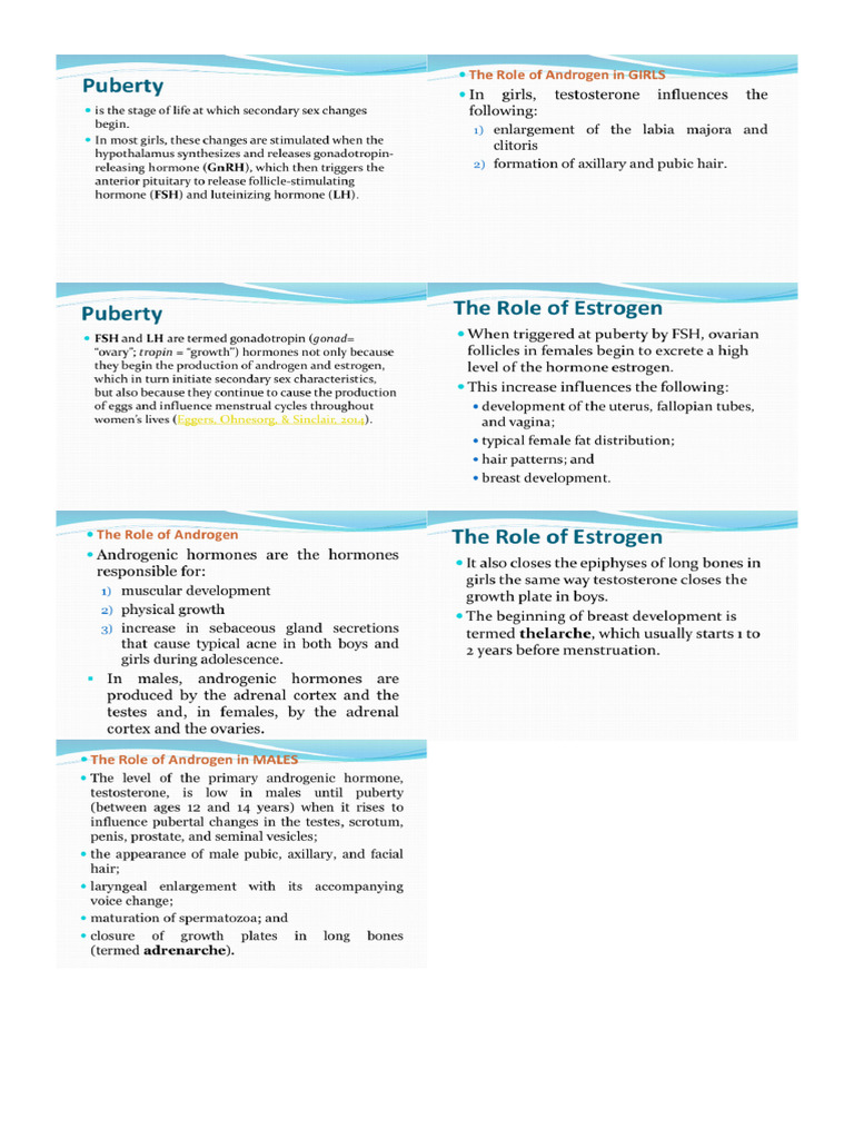 Puberty Physiology Of Mens Ppt Pdf