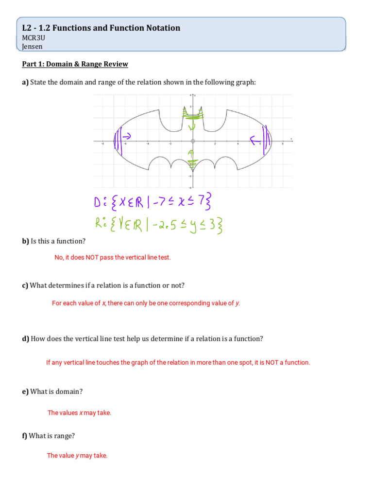 L2t 1.2 Function+Notation | PDF