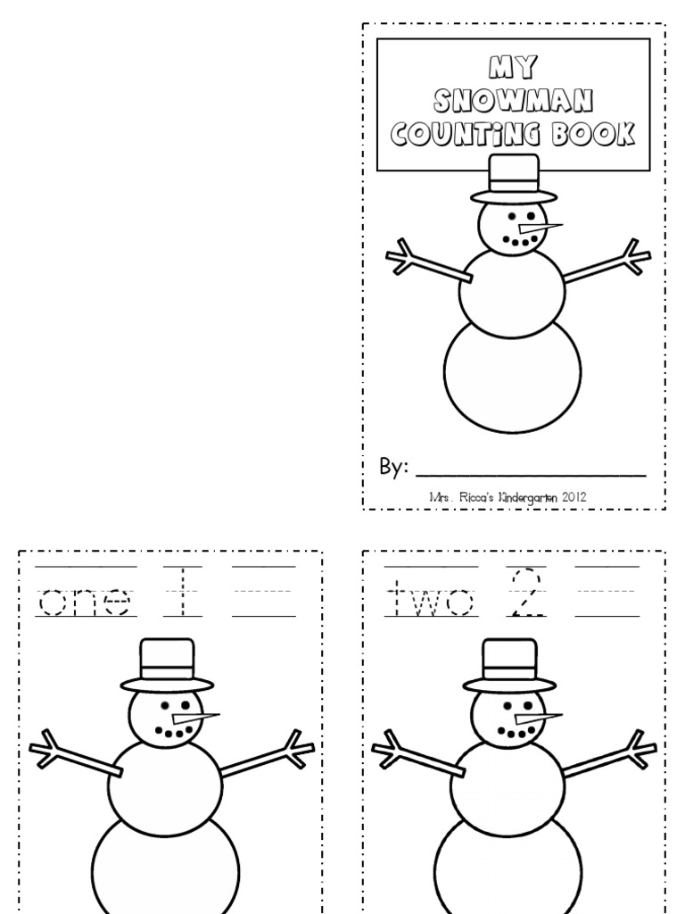 Snowman Counting Book | PDF
