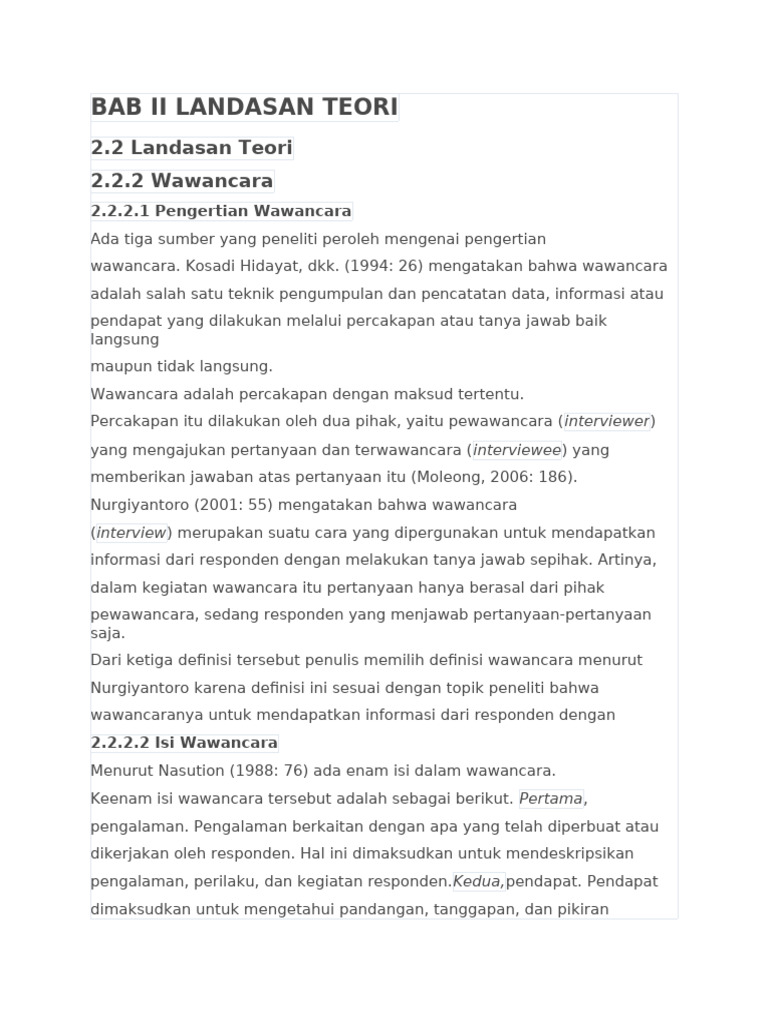 Landasan Teori | PDF