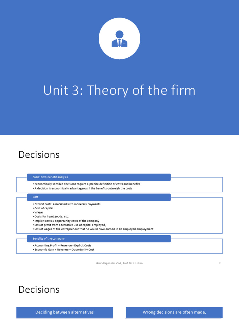Theory of The Firm | PDF