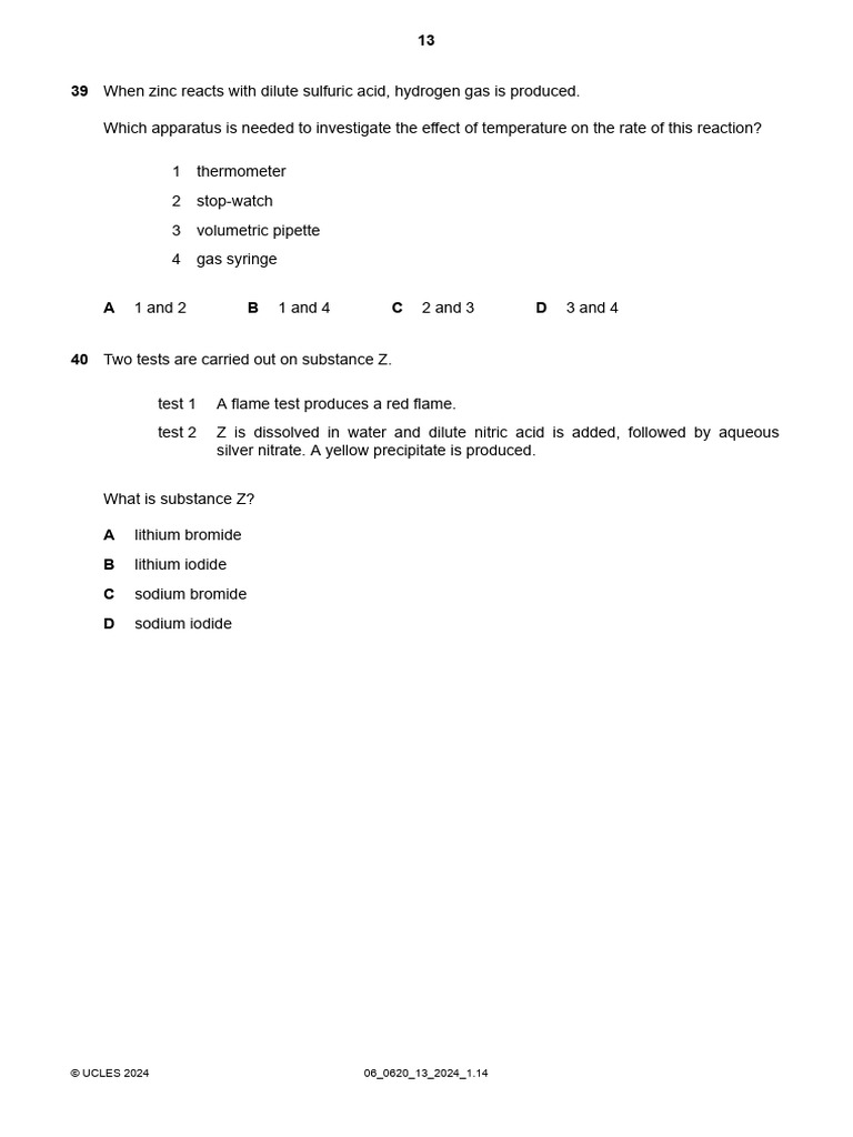 And 4 And: 06 - 0620 - 13 - 2024 - 1.14 © UCLES 2024 | PDF