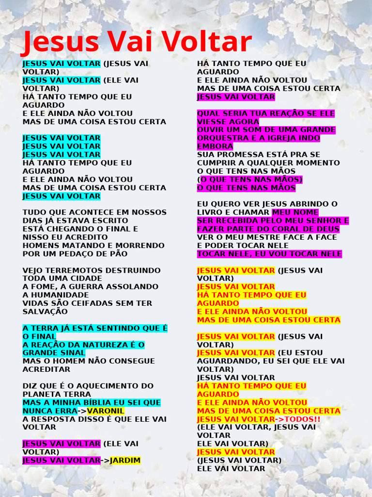 Jesus Vai Voltar-LAURIETE | PDF