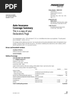 This Is Your Declarations Page Commercial Auto Insurance Coverage ...