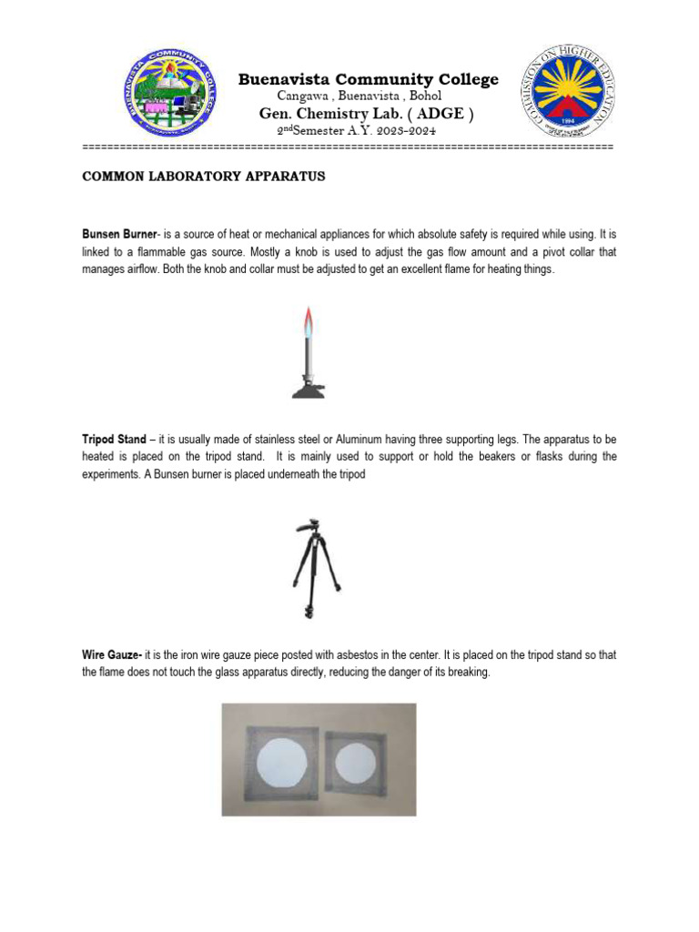 Common Laboratory Apparatus | PDF