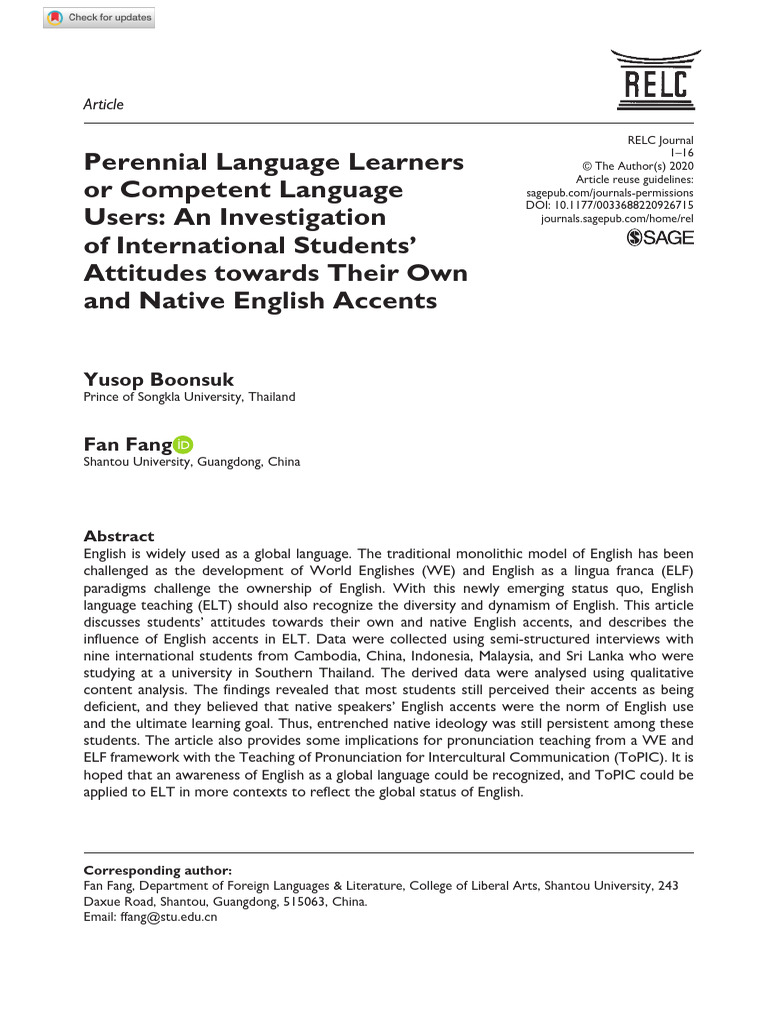 Native English Speakers | PDF