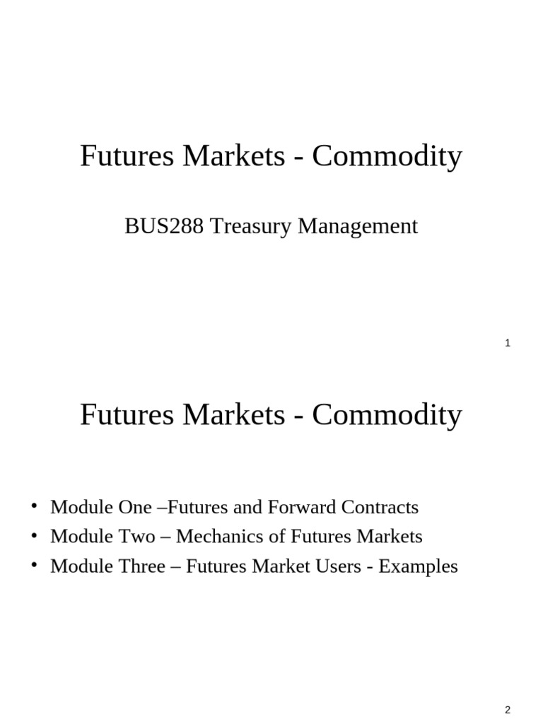 5 - Futures Commodity | PDF