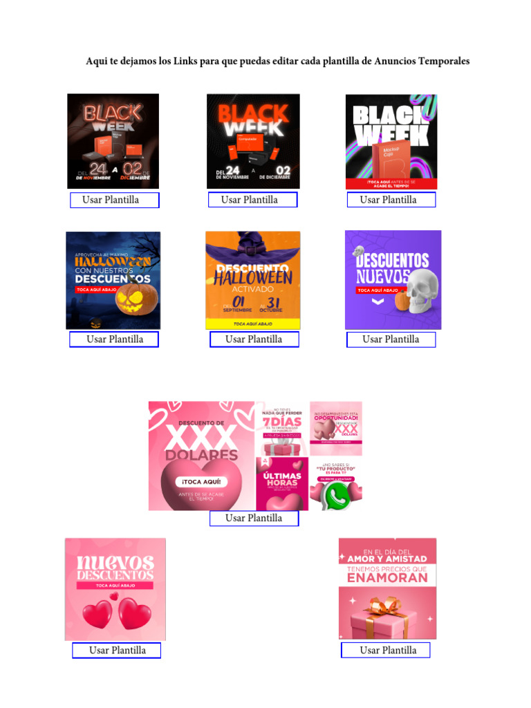 Anuncios Temporales | PDF