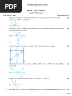 Grade IX Math Worksheet: Triangles | PDF