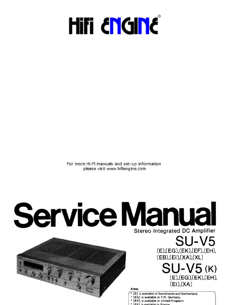 Hfe Technics Su-V5 Schematics | PDF