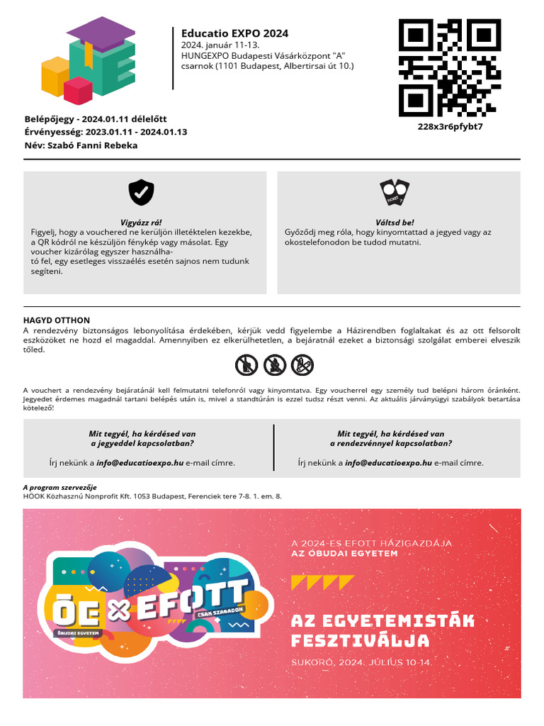 Hungexpo Jegy (Nemtudom) | PDF