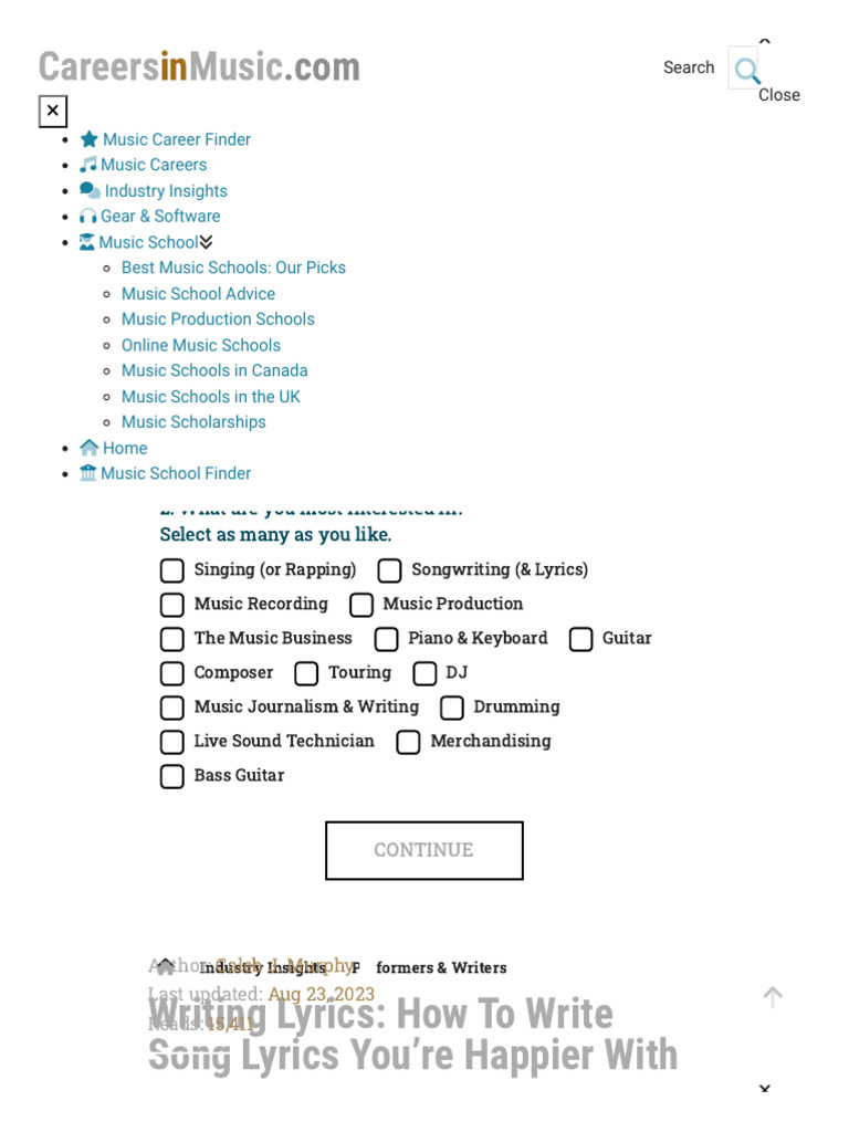 How To Write Song Lyrics - Simple Songwriting For Beginners | PDF ...