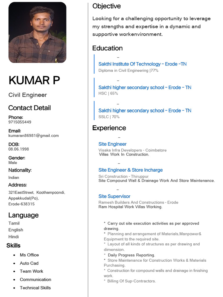 Kumar - CV | PDF