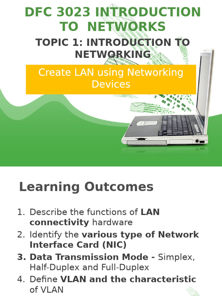 Topic 1c Intro To Network | PDF