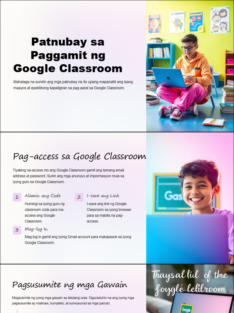 Patnubay Sa Paggamit NG Google Classroom | PDF