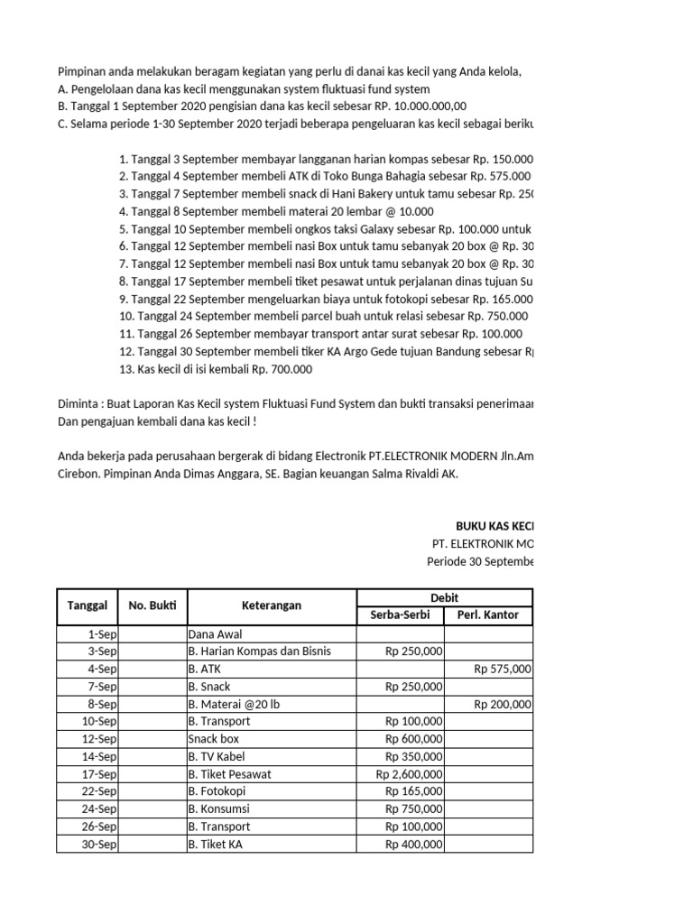 Keuangan Firda | PDF