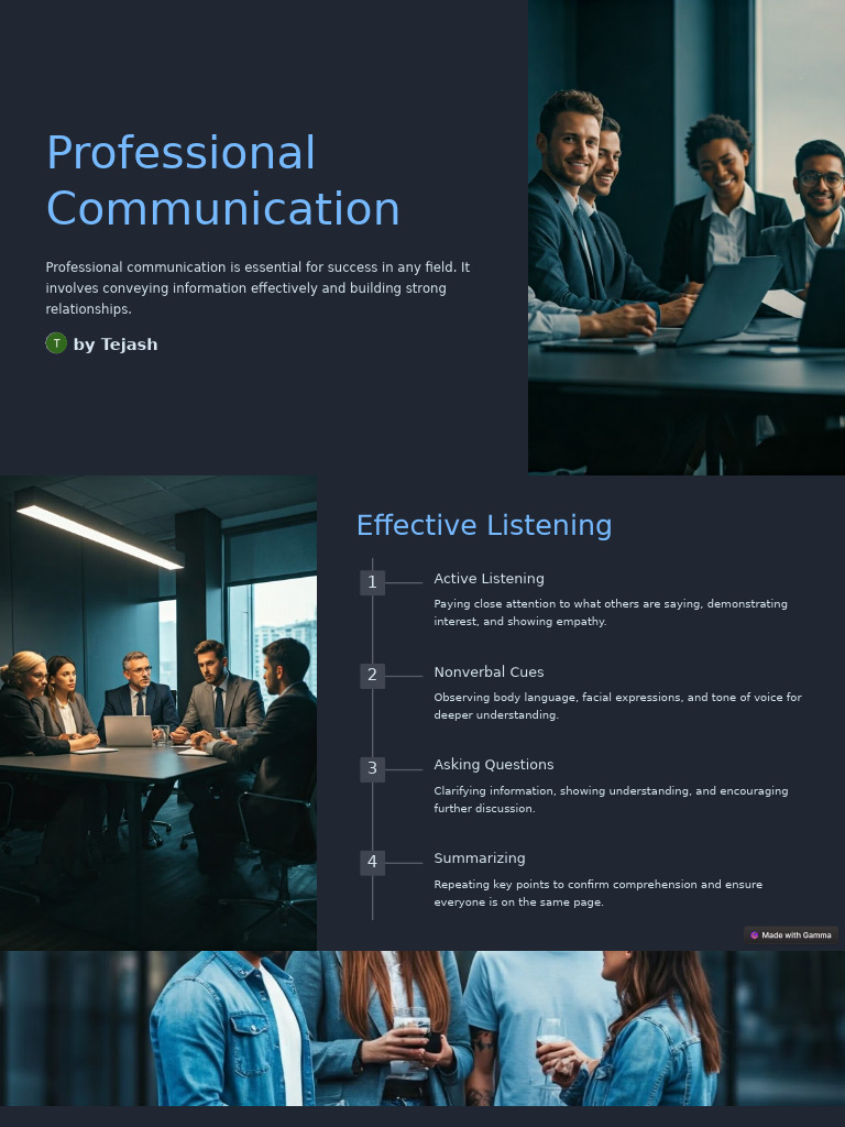 Professional Communication | PDF