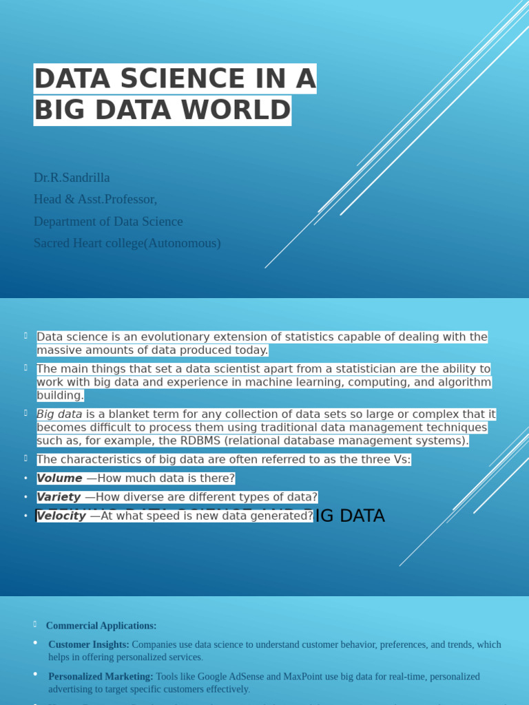 Data Science in A Big Data World | PDF