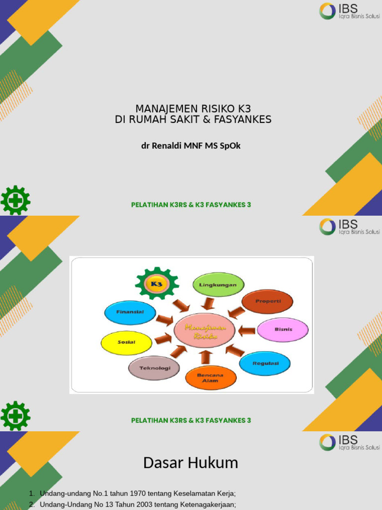 23 Juli 2023 Manajemen Risiko K3RS | PDF
