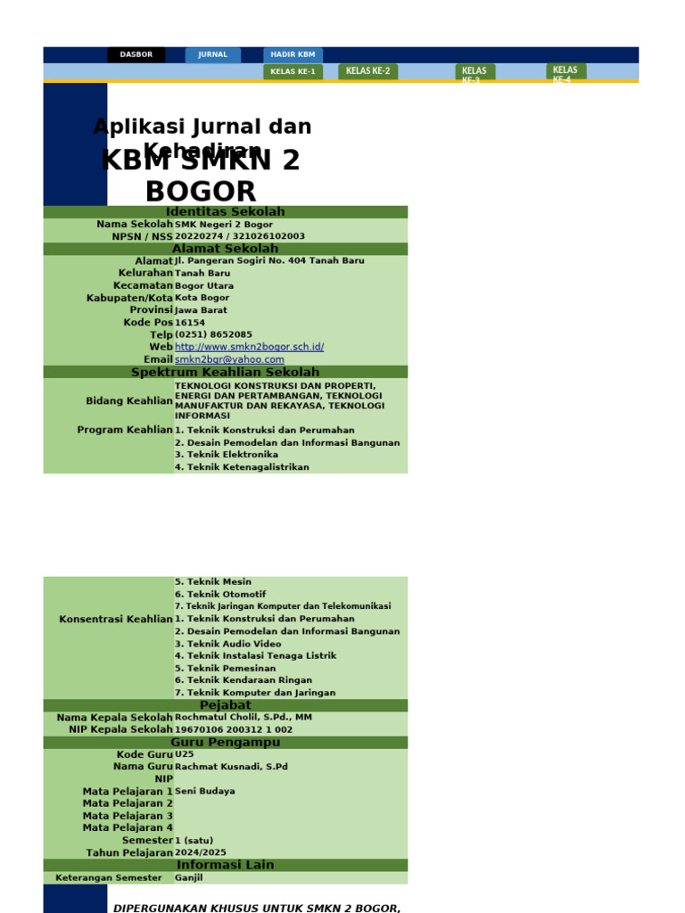 KEHADIRAN 2425 | PDF