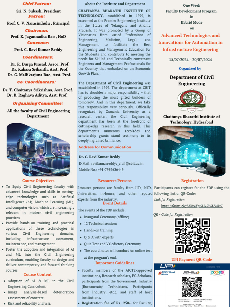 Cbit FDP Broucher | PDF