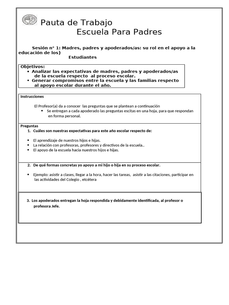 Pauta de Trabajo #1 | PDF