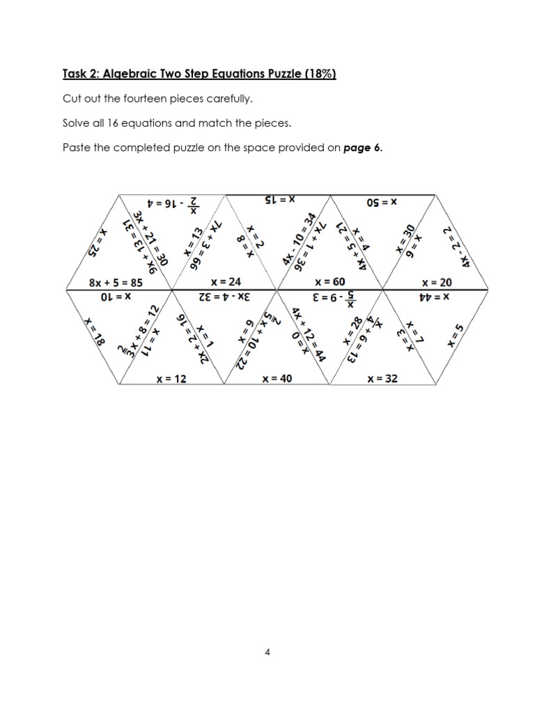 Year 7 2024 T1 Math Project 2 | PDF