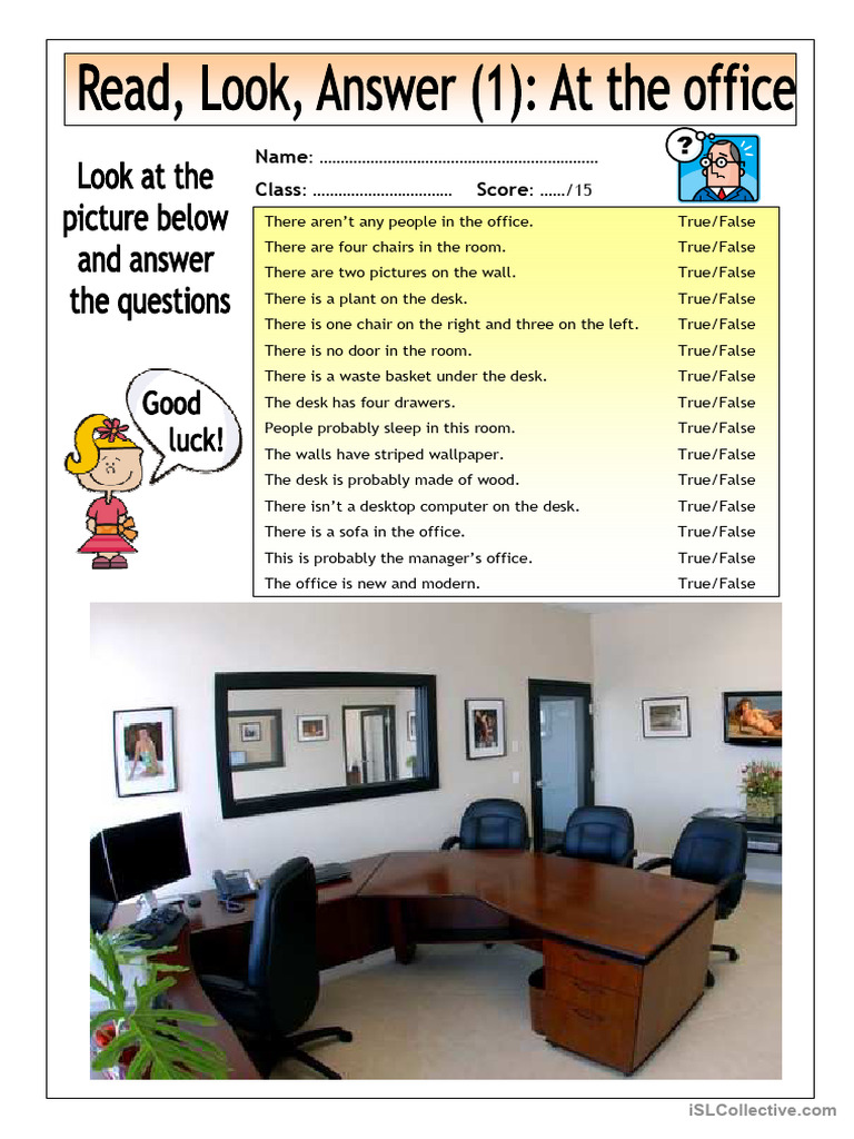 Read - Look - Answer - at The Office | PDF