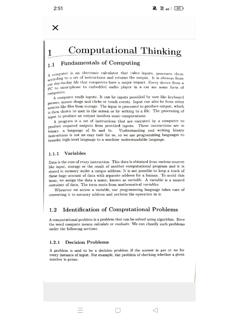Fundamentals of Computing | PDF