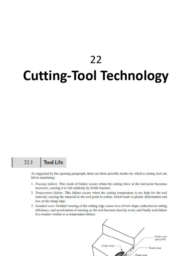 22-Cutting Tool Technology | PDF