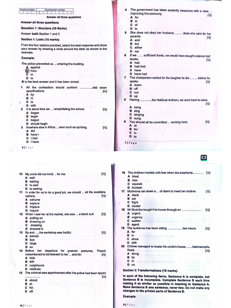 Gce 2023 Past Papers | PDF