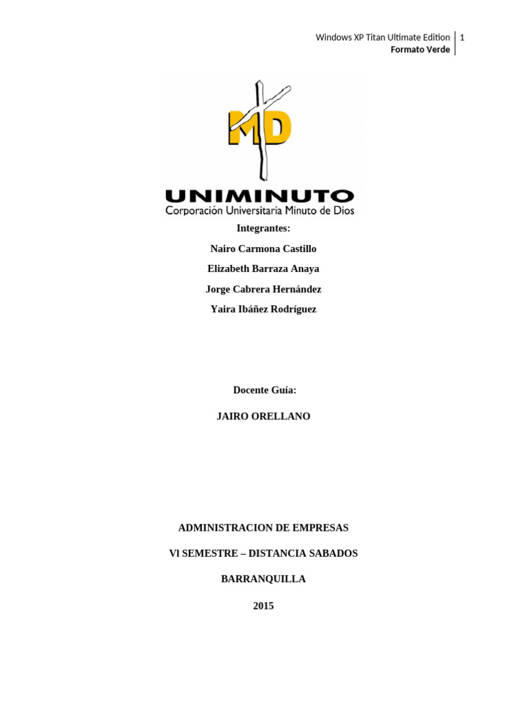Formato Verde. Caso Innovacion | PDF