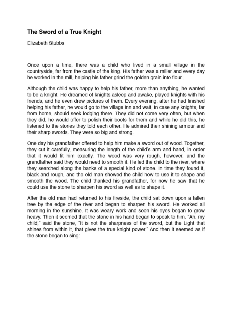 The Sword of A True Knight 1 | PDF