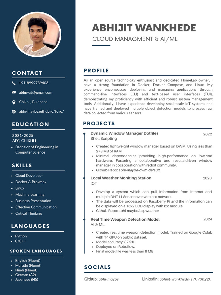 Blue CV Resume | PDF