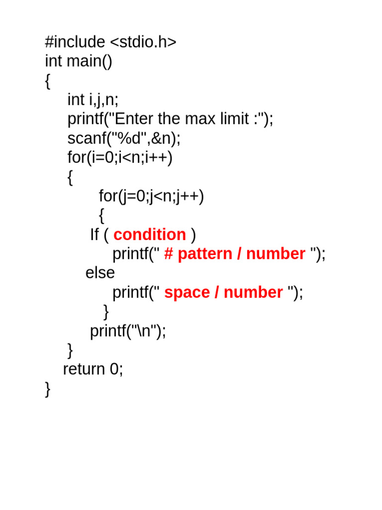 c patterns format | PDF