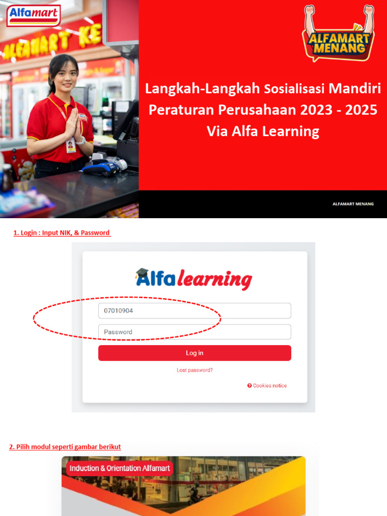 Langkah - Langkah Akses PP 2023 - 2025 Via Alfa Learning | PDF