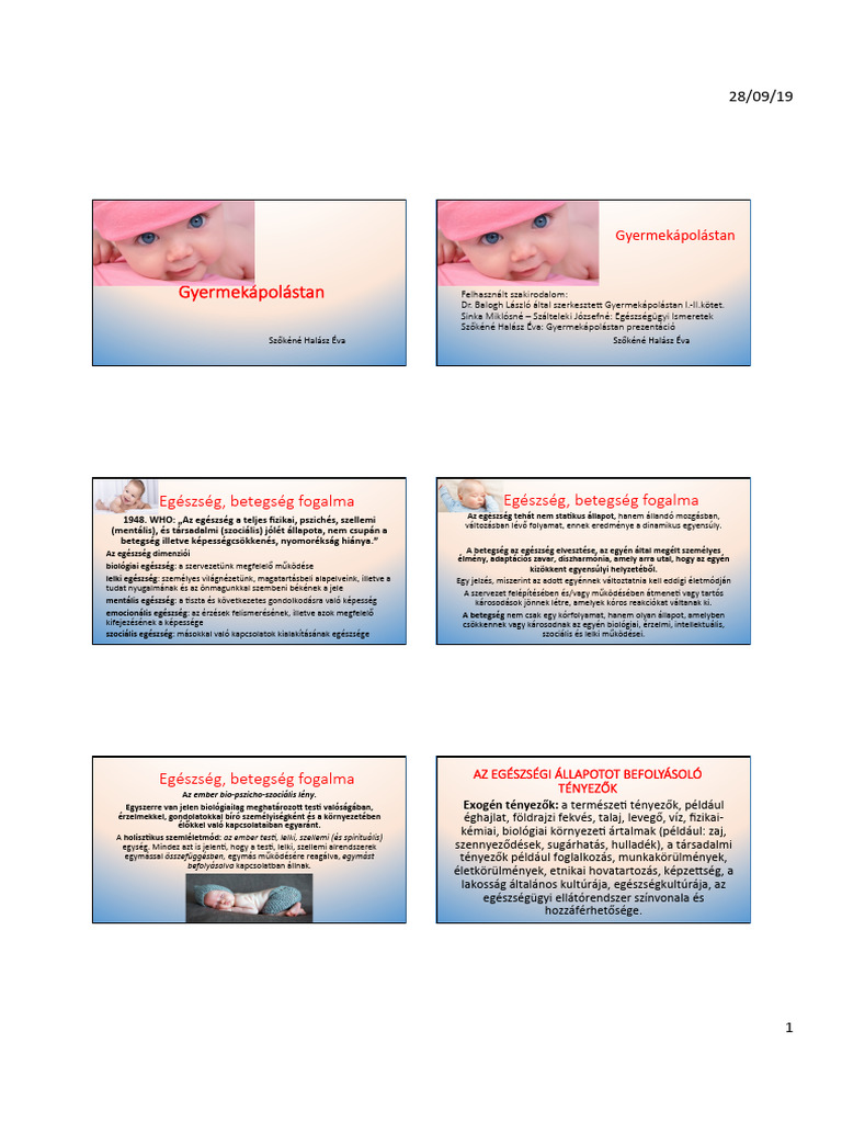 Elte Gyermekápolástan | PDF