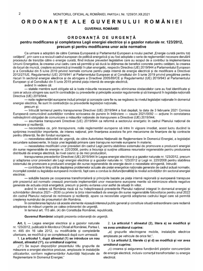 Ordonanta 143 2021 | PDF