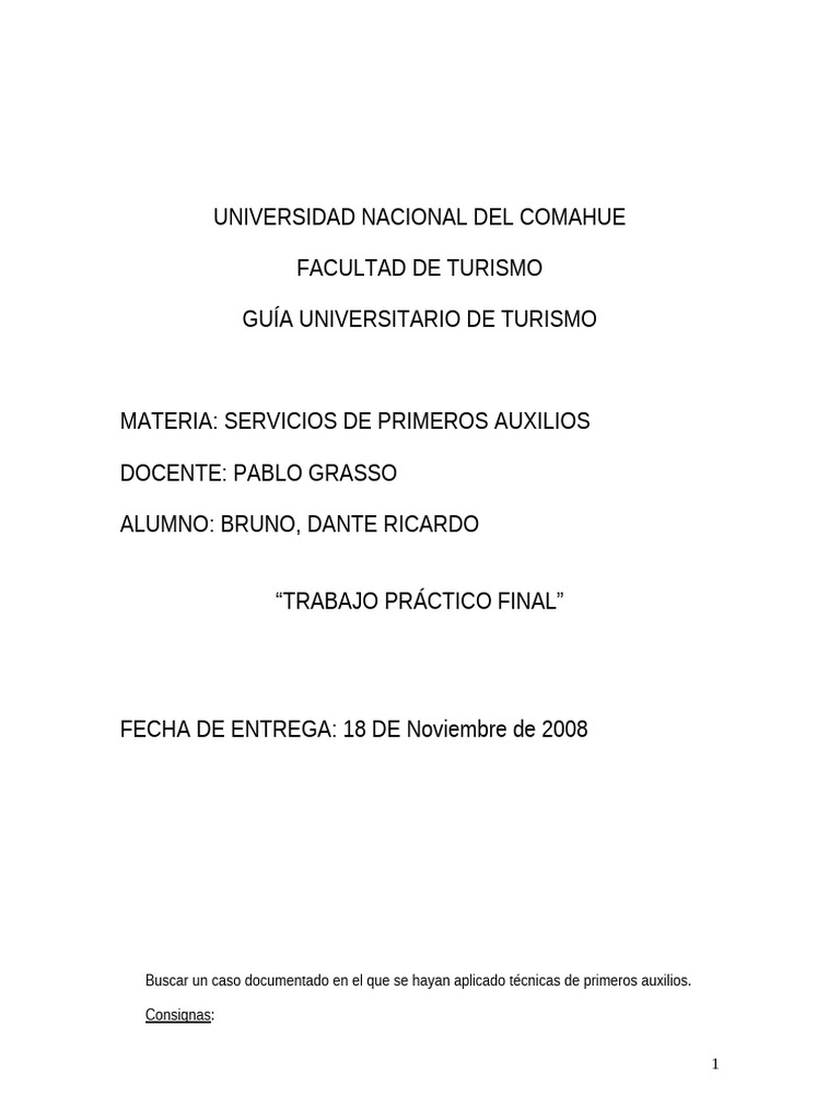 Trabajo Final P.A. UNC | PDF