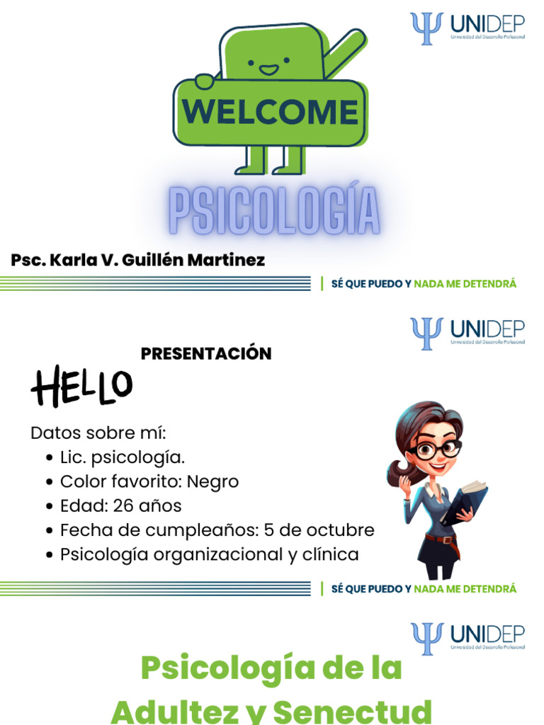 Psicología de La Adultez y Senectud - Semana 1-2 | PDF